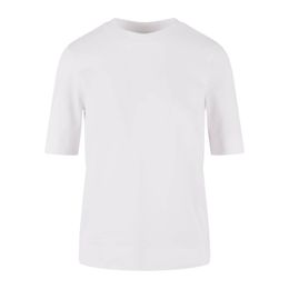 T-Shirt Urban Classics "Urban Classics Damen Ladies Classy Tee", Damen, Gr. XS, wei&szlig;, 100% Baumwolle, unifarben, oversize, Rundhals, Shirts T-Shirt