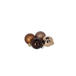 toom Christbaumschmuck braun/goldfarben &Oslash; 4,5 cm 24 St&uuml;ck