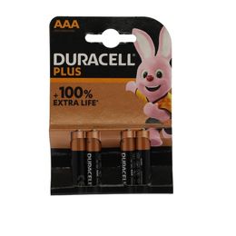 Duracell Batterie Plus Power 1,5 V AAA LR03 4 St&uuml;ck