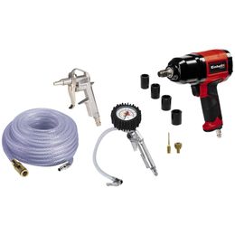 Druckluftwerkzeug Einhell "Kompressoren-Zubehör", rot (rot, schwarz), Werkzeugsets, 10-tlg.