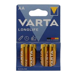 Varta Batterie Longlife 1,5 V AA LR6 4 Stück