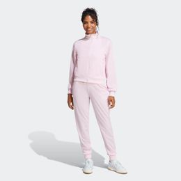 Trainingsanzug adidas Sportswear "W FEELCOZY TS", Damen, Gr. XL, pink (clear pink), Obermaterial: 100% Polyester, Sportanz&uuml;ge Trainingsanzug