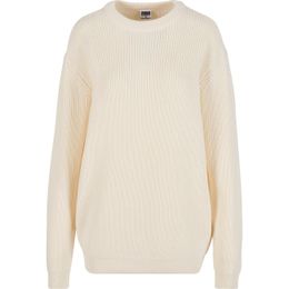 Rundhalspullover Urban Classics "Urban Classics Rib Basic Sweater", Herren, Gr. 5XL, sandwei&szlig;, 100% Baumwolle, unifarben, normal, Rundhals, Pullover Rundhalspullover