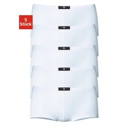 H.I.S. Panty H.I.S, Damen, Gr. 34, wei&szlig;, Jersey, Obermaterial: 95% Baumwolle, 5% Elasthan, unifarben, k&ouml;rpernah, Unterhosen Panty, aus elastischer Baumwoll-Qualit&auml;t