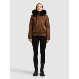 Bomberjacke Khujo "TYLA", Damen, Gr. L, copper braun, 100% Polyamid, unifarben, eingesetzt Rippb&uuml;ndchen mit Windstopper, Jacken Bomberjacke