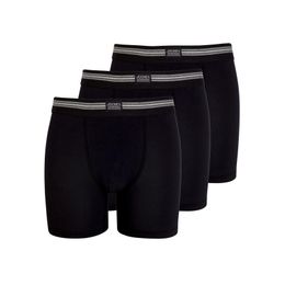 Trunk Jockey "Cotton Stretch", Herren, Gr. S, schwarz, Single Jersey, Obermaterial: 95% Baumwolle, 5% Elasthan, unifarben, k&ouml;rpernah, Unterhosen, Mittlere Bundh&ouml;he, l&auml;ngeres Bein, Logobund