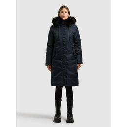Kurzmantel Khujo "JILLA", Damen, Gr. S, port blau, 100% Polyamid, unifarben, eingesetzt Rippb&uuml;ndchen mit Windstopper, M&auml;ntel Kurzmantel