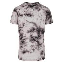 Urban Classics Damen T-Shirt "Urban Classics Herren Black Tie Dye Tee"weiß, schwarz, Gr. S, 100% Baumwolle, Shirts