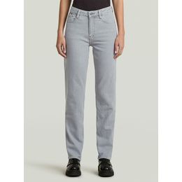 G-Star Raw 5-Pocket-Jeans G-STAR "Iggie Straight Jeans", Damen, Gr. 26, L&auml;nge 32, faded frozen rock bottom, Obermaterial: 88% Baumwolle, 11% Baumwolle, 1% Elasthan, Jeans 5-Pocket-Jeans