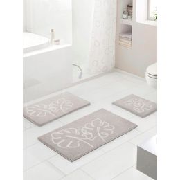 Badematte Grund Gr. 2, beige, (60cm x 100cm ), 1 Stk., Badematten, Badematte