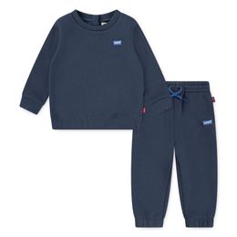 Neugeborenen-Geschenkset LEVI'S KIDS "LVN HOODIE,JOGGER SET", Jungen, Gr. 6M68, big dipper, angeraute Sweatware, Obermaterial: 60% Baumwolle, 40% Polyester, KOB Set-Artikel, mit kleiner Label-Applikation