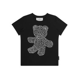 T-Shirt Philipp Plein "Teddy", Jungen, Gr. 10, 02, schwarz, Obermaterial: 100% Baumwolle, Shirts T-Shirt