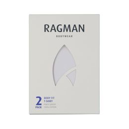 T-Shirt Ragman "Set:", Herren, Gr. 3XL, wei&szlig;, Jersey, Baumwolle, regular fit, Shirts T-Shirt