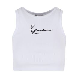 T-Shirt Karl Kani "Karl Kani Damen", Damen, Gr. L, weiß, 97% Baumwolle, 3% Elasthan, slim fit, Rundhals, Shirts T-Shirt