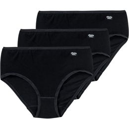 Maxislip Speidel "Softfeeling", Damen, Gr. 46, schwarz, Obermaterial: 46% Baumwolle, 46% Modal, 8% Elasthan, unifarben, k&ouml;rpernah, Unterhosen, atmungsaktiv, basic, elastisch, bequem, Baumwollmix, Topseller