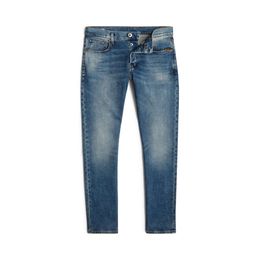 G-Star Raw 5-Pocket-Jeans G-STAR "3301 Regular Tapered Jeans", Damen, Gr. 26, Länge 32, vintage azure, Obermaterial: 2% Elasthan, Jeans 5-Pocket-Jeans