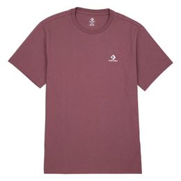 T-Shirt Converse "EMBROIDERED STAR CHEVRON TEE", Damen, Gr. L, trail mixed, Single Jersey, Obermaterial: 100% Baumwolle, regular fit, Rundhals, normaler Saum, Shirts T-Shirt