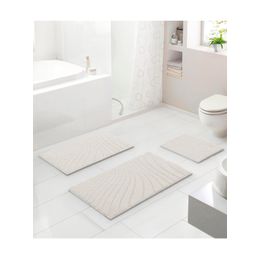 Badematte Grund Gr. 1, natur, rechteckig (50cm x 60cm ), 1 Stk., Badematten, Badematte