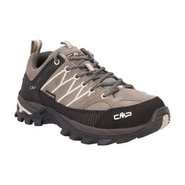 Wanderschuh CMP "RIGEL LOW WMN WP TREKKING SHOES", Damen, Gr. 42, deserto, arena, Leder, Schuhe Wanderschuh, wasserdicht
