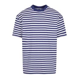 URBAN CLASSICS Damen T-Shirt "Urban Classics Herren Regular Stripe Tee"weiß, city rot, Gr. L, gestreift, 100% Baumwolle, Shirts