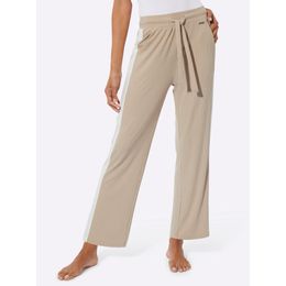 Dehnbund-Hose feel good, Herren, Gr. 44/46, Normalgr&ouml;&szlig;en, beige, ecru, 70% Viskose, 25% Polyester, 5% Elasthan, unifarben, Hosen