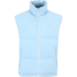 Jerseyweste DEF "DEF Unisex DEF Puffer Vest", Herren, Gr. L, blau, 100% Polyester, Westen