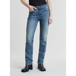 G-Star Raw 5-Pocket-Jeans G-STAR "Strace Straight Jeans", Damen, Gr. 23, Länge 30, sun faded niagara, Obermaterial: 65% Baumwolle, 27% Baumwolle, 6% Elastomultiester, 2% Elasthan, Jeans 5-Pocket-Jeans