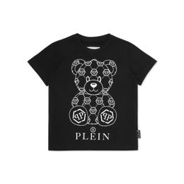 T-Shirt Philipp Plein "Teddy", Jungen, Gr. 14, 02, schwarz, Obermaterial: 100% Baumwolle, Shirts T-Shirt