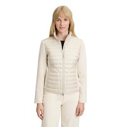 Jackenblazer Betty Barclay "Damen mit Rei&szlig;verschluss", Damen, Gr. 44, beige, Obermaterial: 100% Polyamid; Besatz: 45% Viskose, 37% Polyester, 10% Modal, 8% Elasthan; F&uuml;llung: 100% Polyester, figurumspielend normal, Blazer