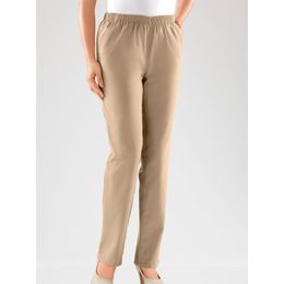 Schlupfjeans Classic Basics, Damen, Gr. 24, Kurzgrößen, beige, 100% Baumwolle, unifarben, lang, Jeans Schlupfjeans