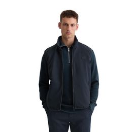 Marc O'Polo Steppweste MARC O'POLO "aus Softshell sowie Steppung", Herren, Gr. L, schwarz navy, Obermaterial: 92% Polyester, 8% Elasthan, unifarben, regular fit, Westen Steppweste