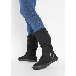 bonprix Winter Stiefel, schwarz, Gr.40, Sch&ouml;ner Winterstiefel im Casual-Look, aus Vegan