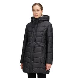 Outdoorjacke Betty Barclay "Damen mit Kapuze", Damen, Gr. 40, schwarz, Obermaterial: 88% Polyester, 12% Polyamid; Futter: 100% Polyester; F&uuml;llung: 100% Polyester, tailliert, Jacken Outdoorjacke