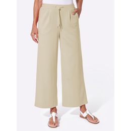 Culotte Inspirationen, Damen, Gr. 36, Normalgr&ouml;&szlig;en, sand, 58% Viskose, 36% Polyamid, 6% Elasthan, unifarben, Hosen Culotte