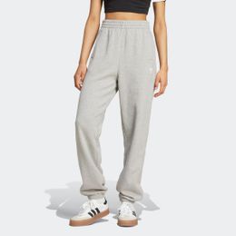 Sporthose adidas originals "ESS JOGGER FT", Damen, Gr. XS, N-Gr, grau (medium grau heather), Obermaterial: 100% Baumwolle, Hosen Sporthose