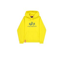 Hoodie Alpha Industries "Basic Hoodie BL", Herren, Gr. M, cyber, Obermaterial: 80% Baumwolle, 20% Polyester, regular fit, Sweatshirts Hoodie