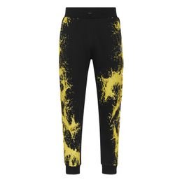 Jogger Pants Plein Sport "Splash", Mädchen, Gr. L, US-Größen, 02, schwarz, Obermaterial: 13% Polyester, 87% Baumwolle, Hosen