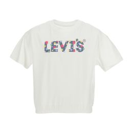 T-Shirt LEVI'S KIDS, Mädchen, Gr. 10 (140), sugar swizzle, Jersey, Obermaterial: 100% Baumwolle, bedruckt, Rundhals, Shirts T-Shirt, mit elastischem Bund, for GIRLS