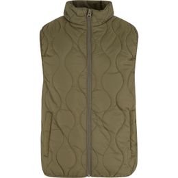 Steppweste Urban Classics "Urban Classics Mens Super Light Bubble Vest", Herren, Gr. L, olive, 100% Polyester, Westen Steppweste