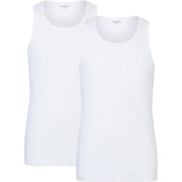 Unterhemd Camano "comfort", Herren, Gr. M, N-Gr, wei&szlig;, Obermaterial: 100% Baumwolle, eng, tiefer Rundhals, Unterhemden Unterhemd, mit tiefem Rundhals
