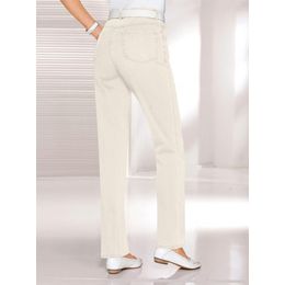 5-Pocket-Jeans Casual Looks, Damen, Gr. 215, Extrakurzgr&ouml;&szlig;en, wei&szlig; (wollwei&szlig;), 98% Baumwolle, 2% Elasthan, unifarben, lang, Jeans 5-Pocket-Jeans