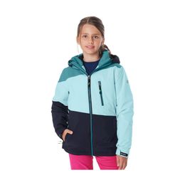 Skijacke Killtec "KSW 331 GRLS SKI JCKT", M&auml;dchen, Gr. 128, gr&uuml;n (mint), Obermaterial: 100% Polyester;Futter: 100% Polyester;F&uuml;llung: 100% Polyester, Jacken Skijacke, Atmungsaktive, wasserdichte Jacke mit Fleece-Innenseite, Skipasstasche