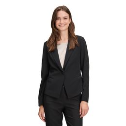 Kurzblazer Betty Barclay "Damen langarm", Damen, Gr. 44, gr&uuml;n (schwarz), Obermaterial: 96% Polyester, 4% Elasthan; Besatz: 100% Polyester; Futter: 100% Polyester, tailliert normal, Blazer Kurzblazer