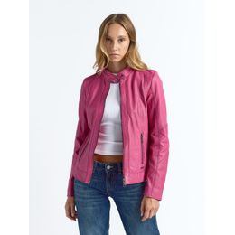 Lederjacke Maze "Marcie", Damen, Gr. L, pink, Obermaterial: 100% Lammleder; Futter: 100% Polyester, Jacken