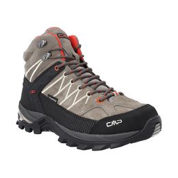Wanderschuh CMP "RIGEL MID WP TREKKING SHOES", Damen, Gr. 46, deserto, arena, Leder, Schuhe Wanderschuh, wasserdicht