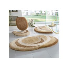 Badematte Kleine Wolke Gr. 6, beige, (50cm x 80cm ), 1 Stk., Badematten, Badematte