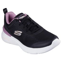 Sneaker Skechers "SKECH-AIR DYNAMIGHT 2.0-NEW HEIGHTS", Damen, Gr. 37, lila (schwarz, mauve), Lederimitat, Textil, Schuhe Sneaker, Schn&uuml;rschuh, Fitnessschuh, Halbschuh, Freizeitsch mit Memory Foam, Topseller