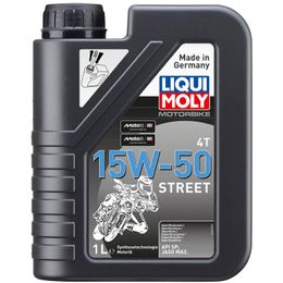 4-Takt Motor&ouml;l Liqui Moly Motorbike 4T 15W-50 Street, Synthesetechnologie, 1 Liter