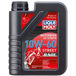 4-Takt Motor&ouml;l Liqui Moly Motorbike 4T Synth 10W-60 Street Race, vollsynthetisch, 1 Liter