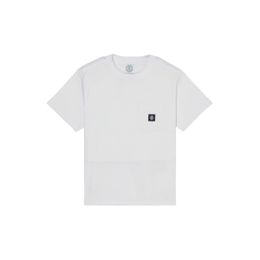 T-Shirt Element "Icon Labelcket", Jungen, Gr. 10(140-148cm), optic wei&szlig;, 100% Baumwolle, Shirts T-Shirt